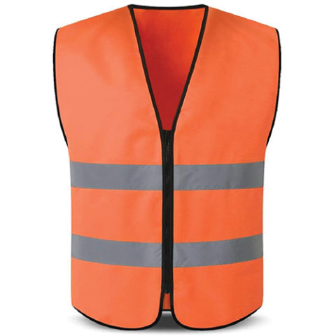 Zipper Reflector Jackets ( Orange Colour ) - Craft N Stitch